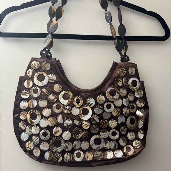 Tico Collection | Bags | Brown Shellembellished Womens Bag | Poshmark